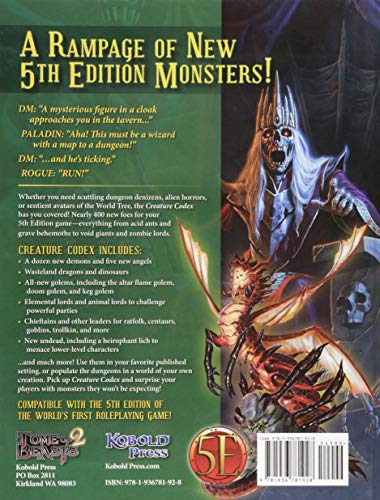 Kobold Press Creature Codex (5E) Tapa dura