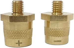 Brass Battery Terminal Connectors with Stainless Screws | M6/M8/3/8 ...