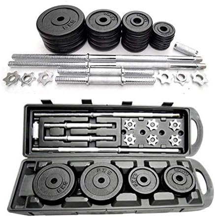 ALL In one Adjustable Barbell and Dumbbell Set 50 Kg - With Protective ...