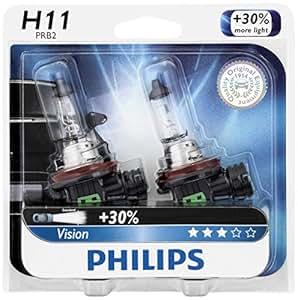 Philips Vision Foco de Faro, H11: Amazon.com.mx: Automotriz y Motocicletas