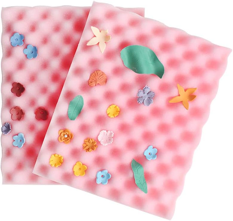 Amazon.com: 2Pcs Fondant Sugar Flower Drying Wavy Foam Mat Sponge Pad ...