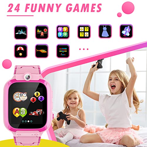 Kids Smart Watch for Toys for 3-10 Year Old Girls, 1.44" HD Touch ...