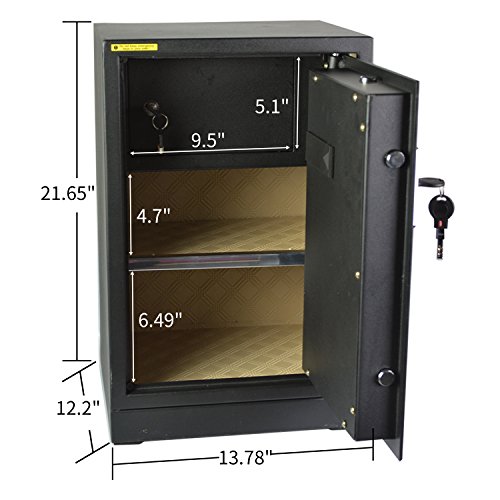 Ainfox Digital Security Safe Box, 2 Cubic Feet Cabinets Fingerprint ...
