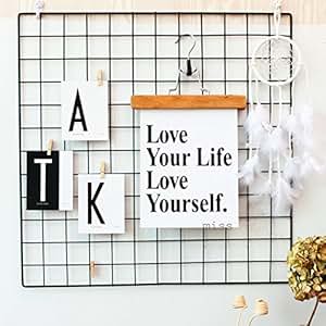 Amazon.com: Kleanner Metal Wire Mesh Grid Panel,Mesh Memo Board Wall ...