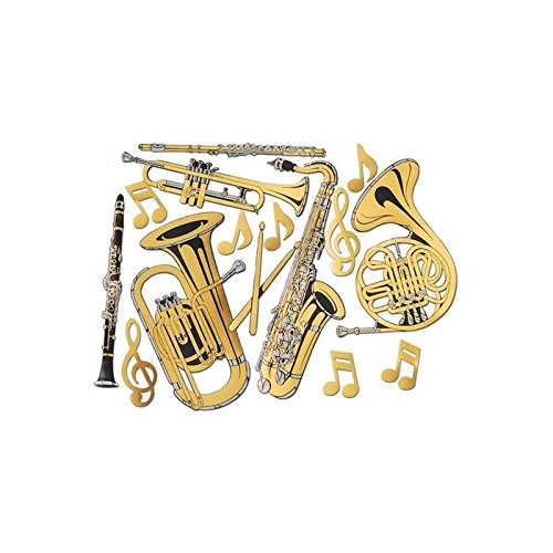 Musical Instrument Cutouts - Gold: Amazon.co.uk: Kitchen & Home
