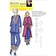 Amazon.com: BUTTERICK PATTERNS B5434 Misses'/Women's Top, Robe, Belt ...
