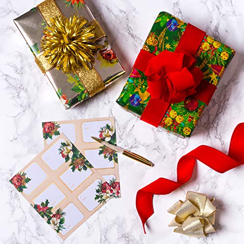 Papyrus Wrapping Paper Set with Cut Lines (Holiday Traditions) for ...