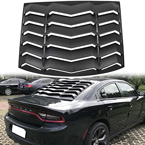 Bonbo Rear Window Louver Windshield Sun Shade Cover in GT Lambo Style ABS for Dodge Charger 2011 ...