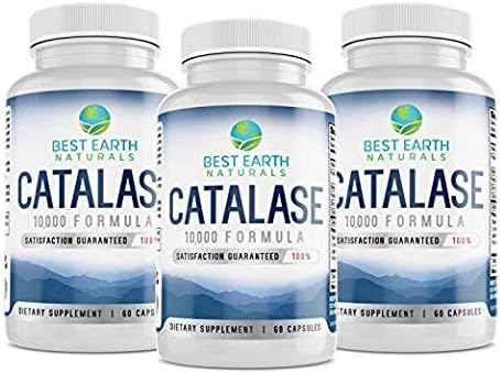 Catalase 10,000 Formula 3 Bottle Set Catalase Enzyme Enhancer with ...
