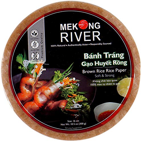 👍 💖 Lyan Mekong River Banh Trang Vietnamese Brown Rice Paper Wrappers ...