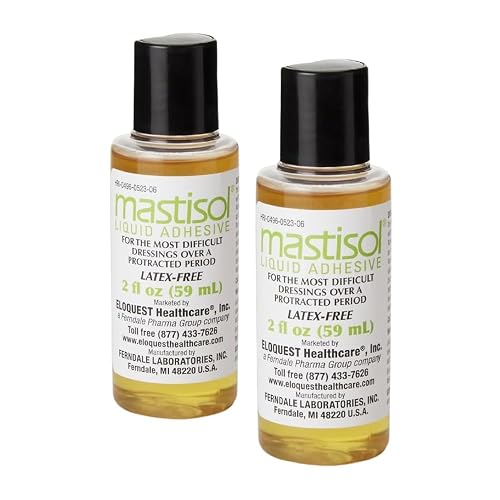 Mastisol Liquid Medical Adhesive - Long-Lasting Non-Water Soluble Skin ...