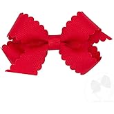 Amazon.com: Wee Ones Girls' Classic Velvet Hair Bow on a WeeStay No ...