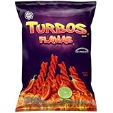 Amazon.com: Frito Lay, Sabritas, Turbos Corn Snacks, Flamas, 9.25oz Bag ...