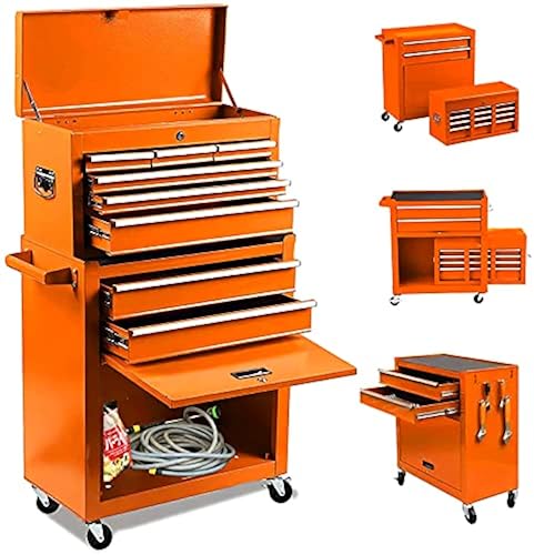 8-Drawer Big Rolling Tool Chest Organizers,Removable Tool Storage ...