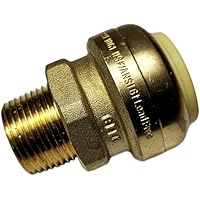 1 Piece 1" Push Fit x 3/4" Male Adapter - Amazon.com