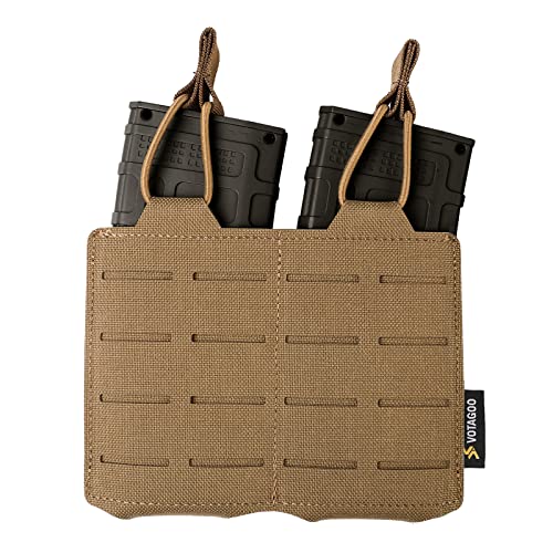VOTAGOO Tactical Molle Mag Pouch, Single Double Triple Nylon 5.56mm 7 ...