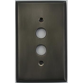 Classic Accents Deco Aged Antique Brass 1 Gang Push Button Light Switch ...