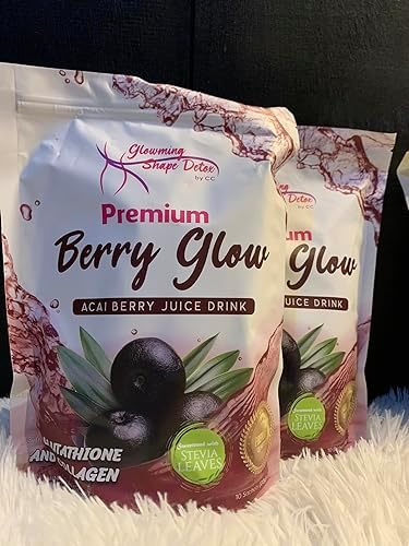 Glowming Shape Detox Premium BERRY GLOW ACAI BERRY JUICE Drink with Glutathione & Collagen price ...