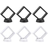 Amazon.com: 4 Pcs 3D Floating Display Case Frame Display Holder Stands Transparent PE Film ...