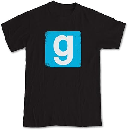 Garry's Mod 'GMod Logo' GEEK GAMING T-shirt (2XL - Double Extra, Black ...