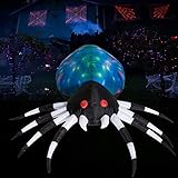 Massive Animated Inflatable Spider - Creeps Up and Down - The Green Head