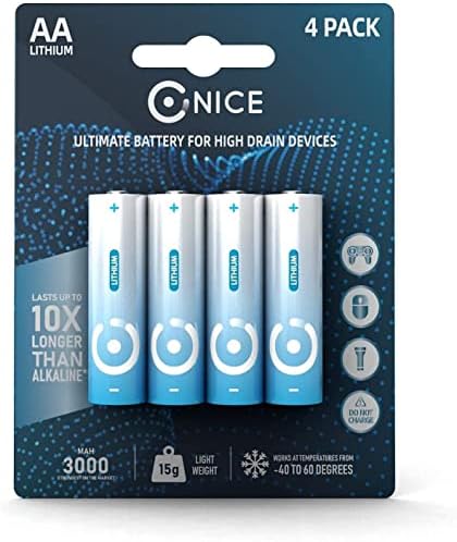 Nice Power™ AA Lithium Batteries Blink Camera 3000mah 1.5V Non ...