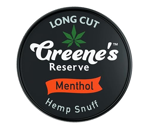 Greene's Reserve Hemp Snuff - Long Cut - Menthol Flavor - Healthy ...
