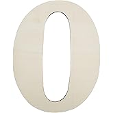 Amazon.com: 12 Inch Large Unfinished Wood Number, Paintable Unfinished ...