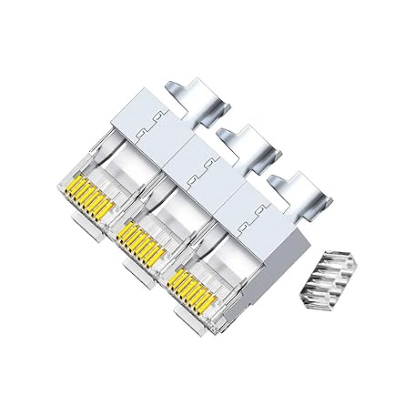 Mua 50 Pcs Cat7 Cat7A RJ45 Connectors, Cat7 Cat7A RJ45 Plugs, Sheilded ...