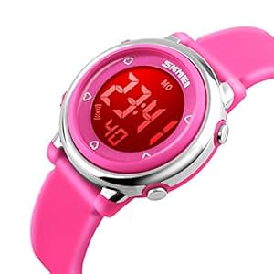 Amazon.com: Girls Digital Waterproof Watch, Kids Sport Outdoor ...