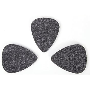 Amazon.com: Oval Felt Picks For Bass Guitar Ukulele And More 3 Pack ...