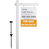 Amazon.com : Kdgarden Vinyl PVC Real Estate Sign Post 6' Tall (4"x 4"x ...
