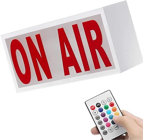 ON AIR LED Illuminated Sign, Wall Hanging LED Light, Studio Lamp ...