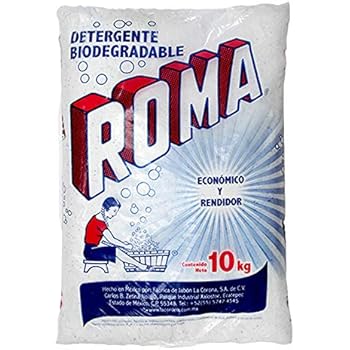 Roma Detergente Biodegradable en Polvo para Ropa, 10 Kg, Pack of 1 ...