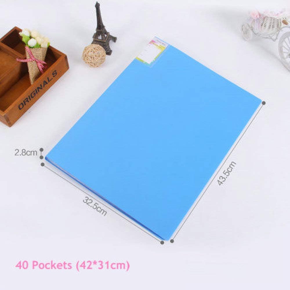 Multi Pocket A3 Folder Paper Organizer Booklet Transparent Pvc Bag ...