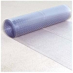Clear Plastic Runner - Rug Carpet Ribbed Grip Plastic Protector Mat (27 ...