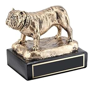 Amazon.com : Standing Bulldog Trophy Award Mascot Sculpture Figurine ...