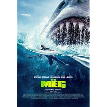 Amazon.com: The Meg Poster Movie Promo 2018 11 x 17 inches Megalodon ...