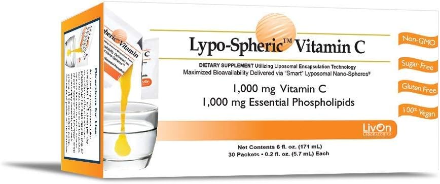 Amazon | 飲む点滴サプリ Lypo-Spheric vitaminC リポスフェリック ビタミンC 30包 [海外直送品] | | ビタミンC