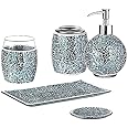 Amazon.com: WHOLE HOUSEWARES | Bathroom Accessory Set | 5-Piece ...