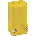 Leviton 5256-VY 15 Amp, 125 Volt, Industrial Grade, Plug, Straight ...