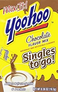 Amazon.com : Yoo-hoo Chocolate Flavor Mix Singles to Go! [1 Box, 6 ...