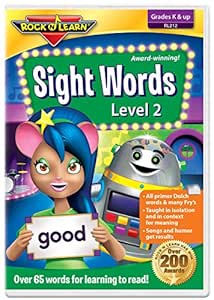 Amazon.com: Sight Words Level 2 DVD by Rock 'N Learn: 65+ words ...