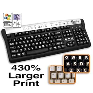 Amazon.com: Wireless Visikey Large Print Keyboard & Mouse Pc: Electronics