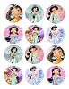 Princess Jasmine Stickers, Large 2.5” Round Circle DIY Stickers to ...