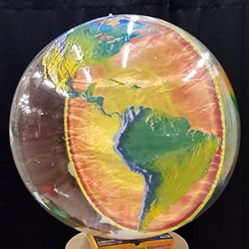 Amazon.com: Inflatable Globe Blow Up Globe World Map Atlas Ball Earth ...