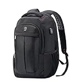 Laptop Backpack, Sosoon Business Anti-Theft Water Resistant Polyester ...