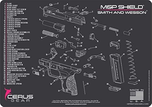 Cerus Gear Cleaning Promat with M&P Shield Schematic Graphics ...