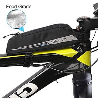 ZONE3 Aero Top Tube Cycling/Triathlon 'Bento Box' Bag - Black/Silver ...