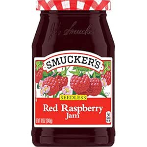 Amazon.com : Smucker's Seedless Red Raspberry Jam, 12 Ounces (Pack of 6 ...